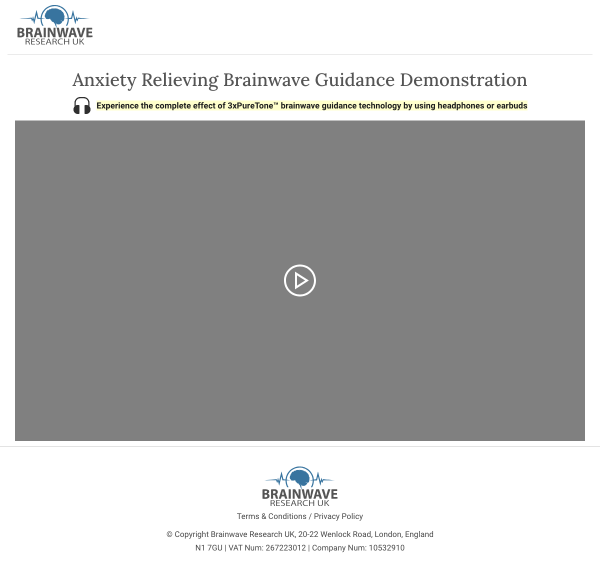 Anxiety Brainwave Guidance Demo 005 - Brainwave Research UK